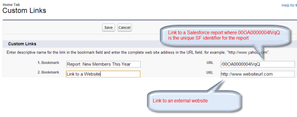 Salesforce Side Navigation Custom Links - BackOffice Thinking